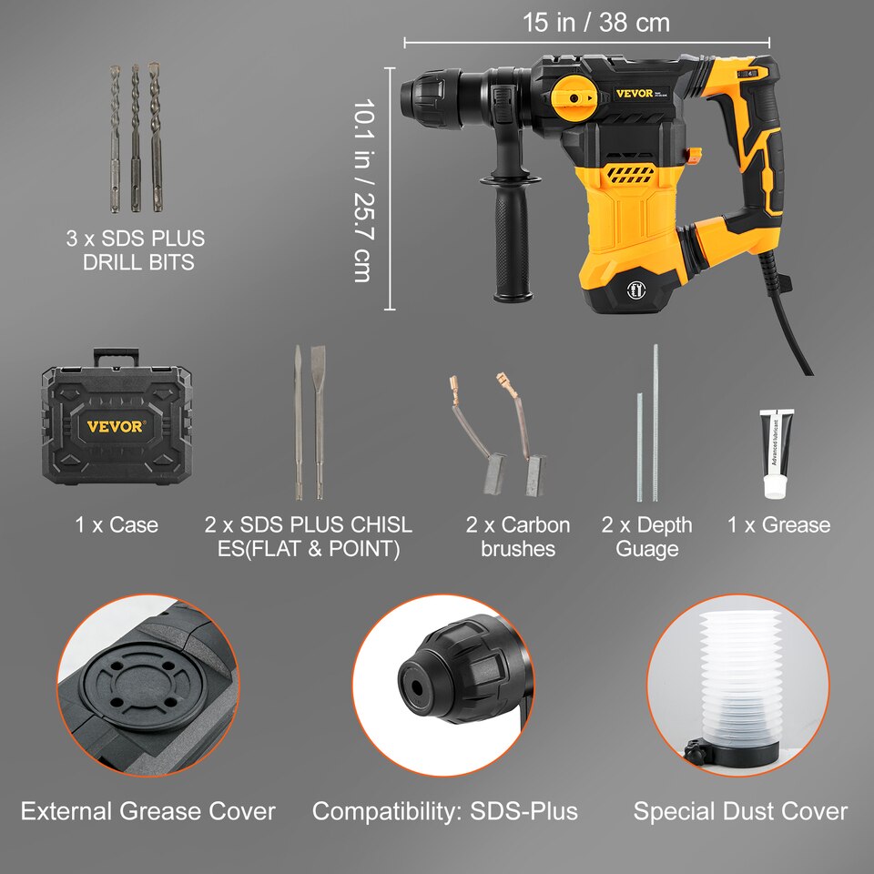 Rotary Hammer Drill for Concrete Demolition | Backyard Bit